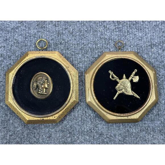 Other | Two Vintage Clifford Art Studios Wall Hangings Lady Armor ...